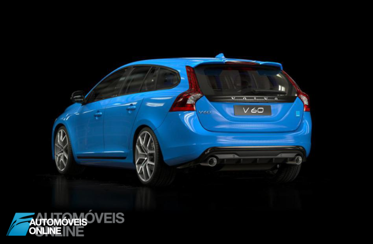 New Volvo V60 T6 Polestar quarter rear left profile view 2014 ...