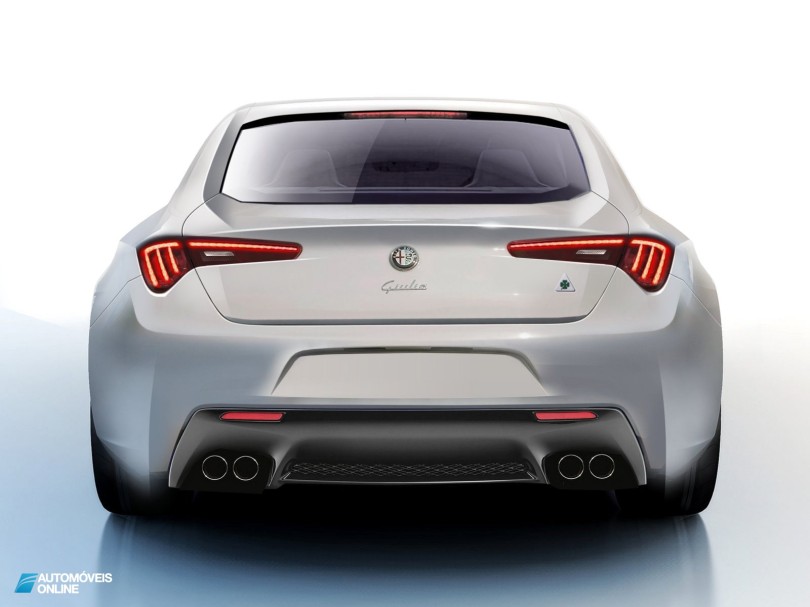 Alfa Romeo Giulia Concept rear view - Automóveis Online - A Sua Revista ...